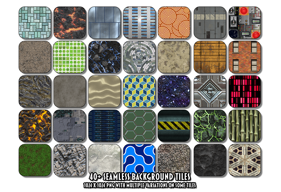 Awesome Background Tiles 2 - Game Backgrounds